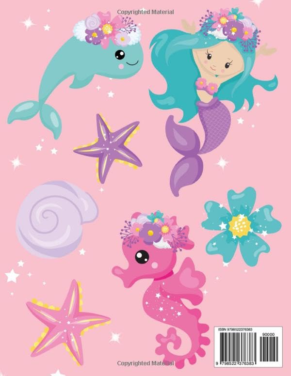 Mermaid Coloring Book: Mom and Me: Coloring Book for Kids ages 4-8 (Color with Me Mermaid)