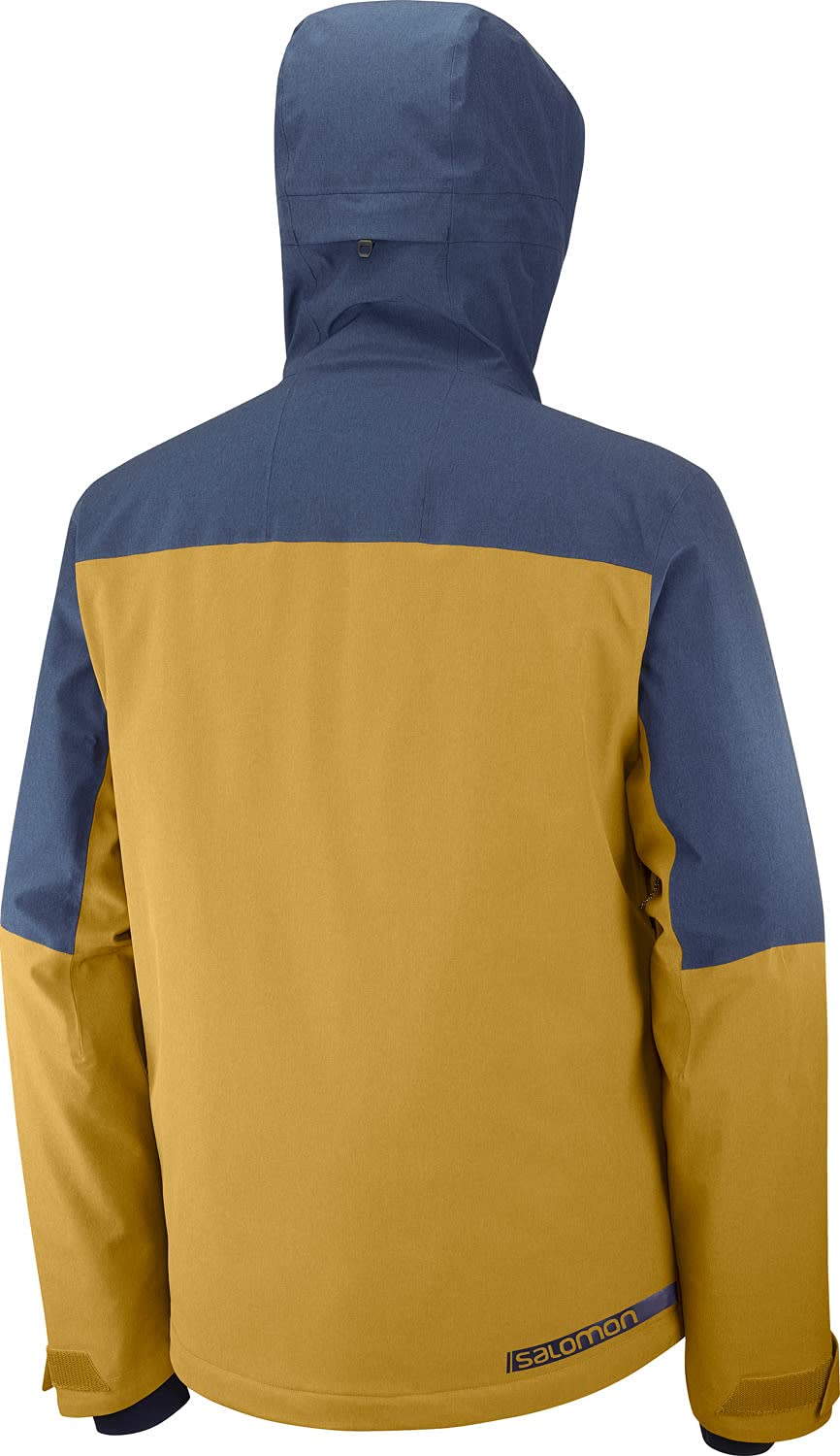 Salomon Men's Standard Untracked Jacket, Cumin/Dark Denim/Heather, Large