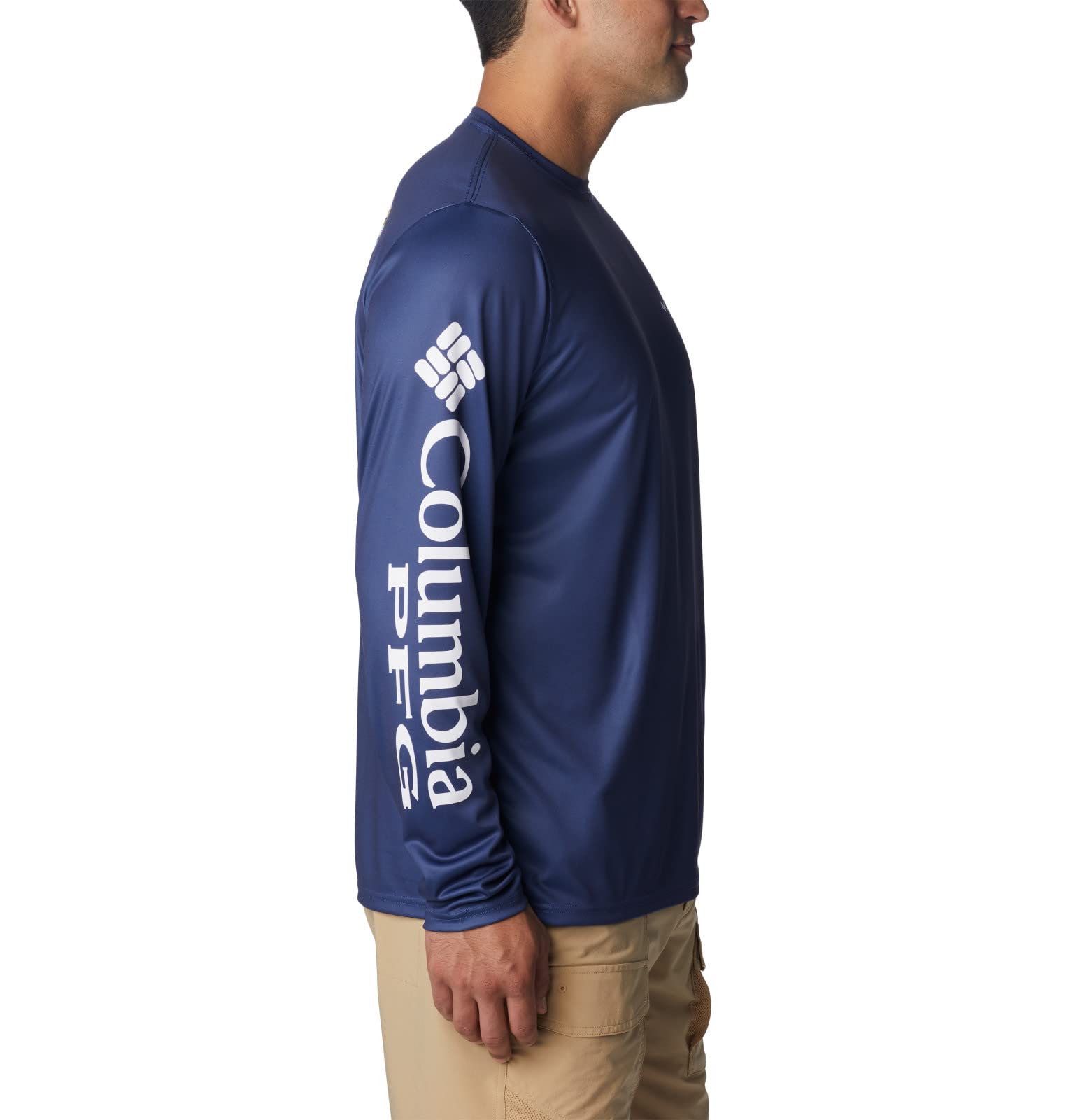 Columbia Men's Terminal Tackle PFG Carey Chen Long Sleeve, Carbon/Bass, X-Large