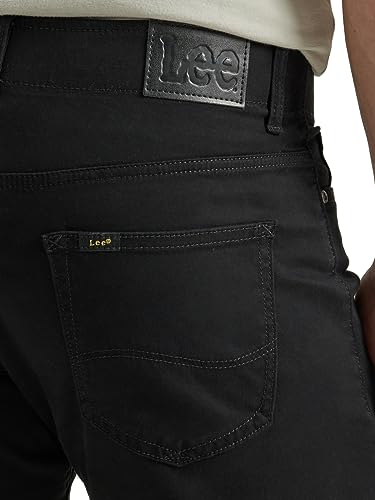 Lee Men's Extreme Motion Slim Straight Jean Black 36W x 30L