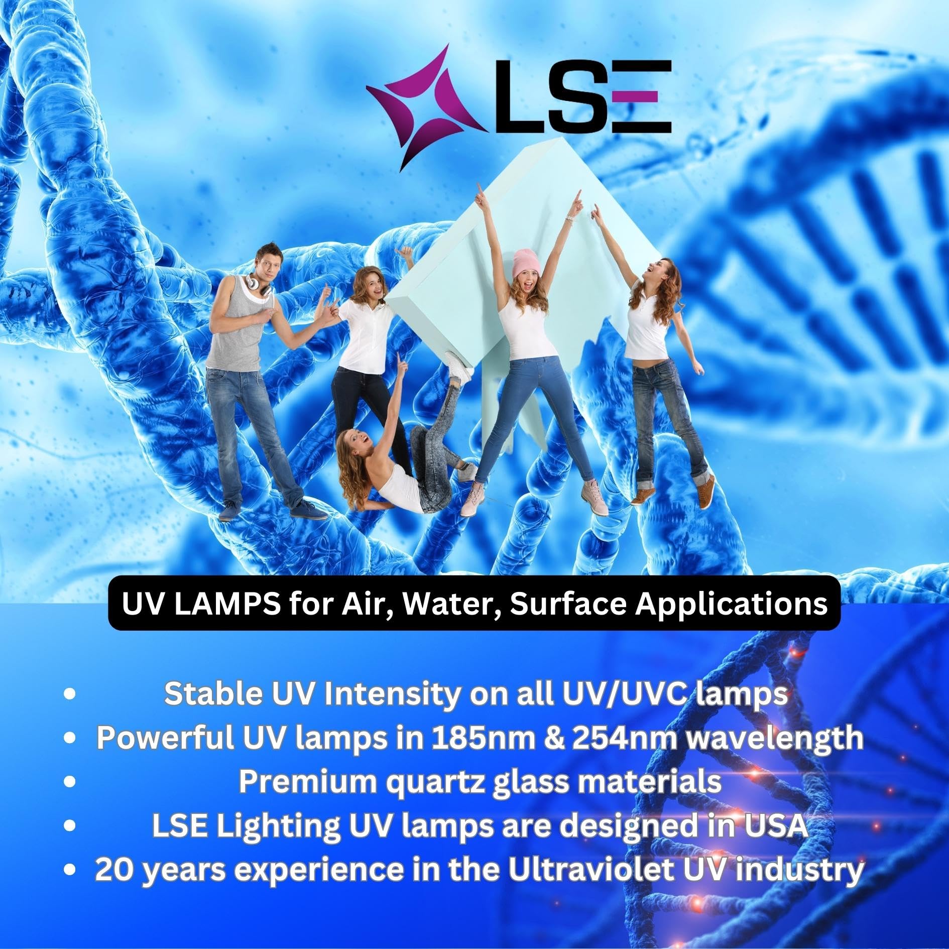 Industrial Lighting Solutions Ultravation® ,UltraMAX AS-IH-1003, ASIH1003 T3, 17" Compatible UV Bulb Lamp