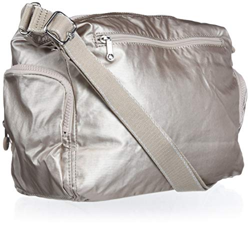 Kipling Women's Gabbie Crossbody, Lightweight Everyday Purse, Casual Shoulder Bag, Metallic Glow