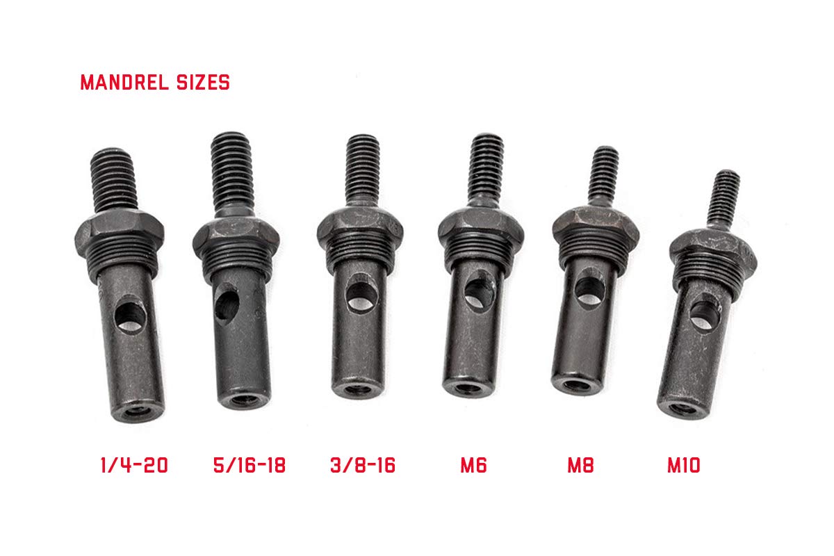 Rough Country 10-Piece Nutsert Tool Kit | Quick Change Mandrel Set - 10583