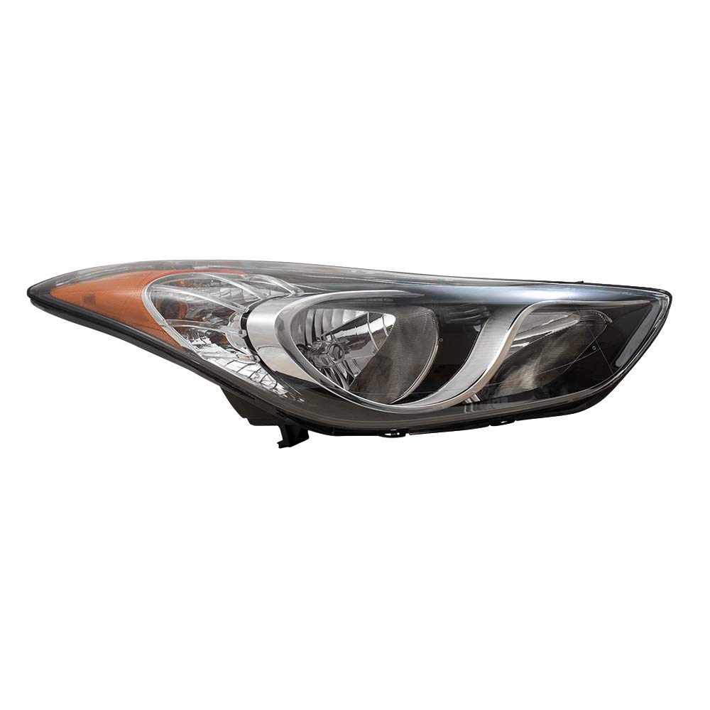 Brock Replacement Pair Set Halogen Headlights Headlamps Compatible with Elantra 921013Y000 921023Y000
