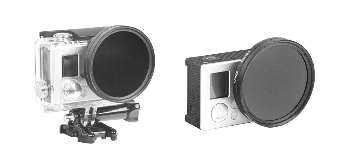 Bower Xtreme Action Series VFKGP6 6-Piece Filter Kit for GoPro HERO3+, & HERO4 (UV, CPL, ND8)