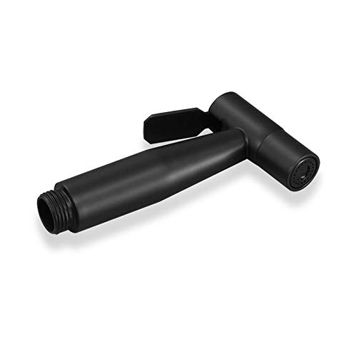 Gaosin Matte Black Handheld Bidet Sprayer Diaper Shattaf Douche Complete Bidet Set with 7/8 T-Adapter for Toilet Bathroom