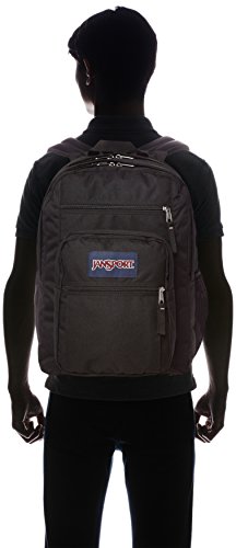 JanSport Big Laptop Backpack for College - Computer Bag with 2 Compartments, Ergonomic Shoulder Straps, 15” Laptop Sleeve, Haul Handle - Book Rucksack, Black