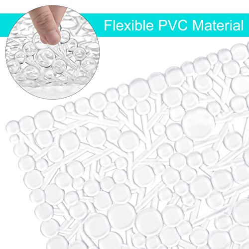 Coopay 2 Pack Kitchen Sink Mat Plastic Sink Protect Mat PVC Eco-friendly Kitchen Adjustable Stainless steel/Porcelain Dish Drying Pad Sink Protector for Bottom of Kitchen Sink, 12.6β x 10.5β (Clear)