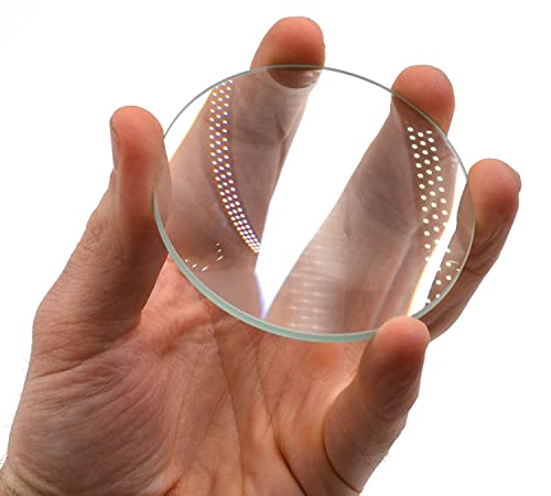 United Scientific LCV108 Glass Double Convex Lens, 100mm Diameter, 200mm Focal Length