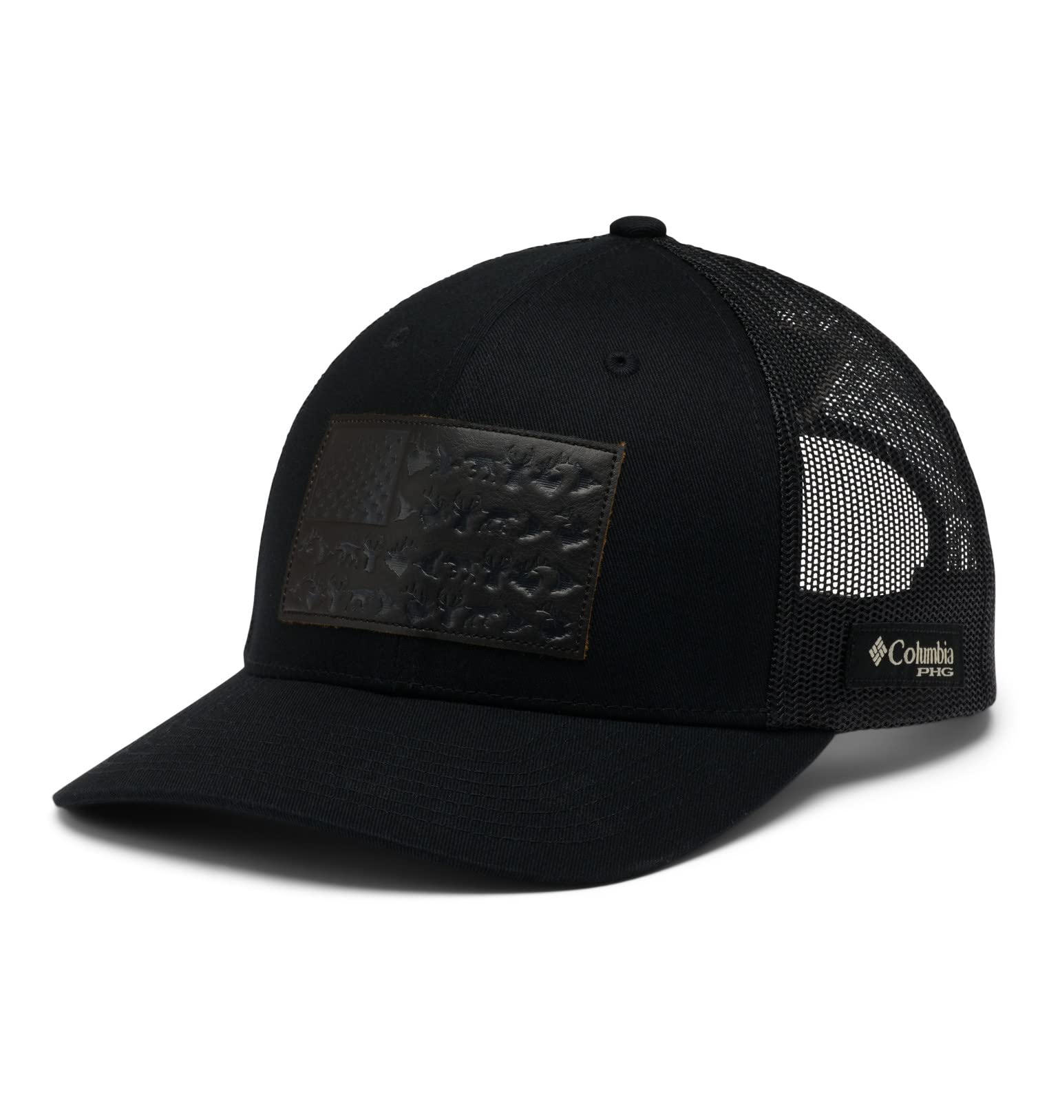 Columbia Unisex PHG Leather Game Flag Snap Back - High, Cordovan/Flax, One Size