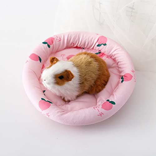 Summer Cooling Mat for Bird - Soft Round Breathable Summer Ice Pad Cushion with Waterproof Cover Non-Slip Back for Parrot Parakeet Macaw Cockatiels Conure Lovebird, Match with Cage