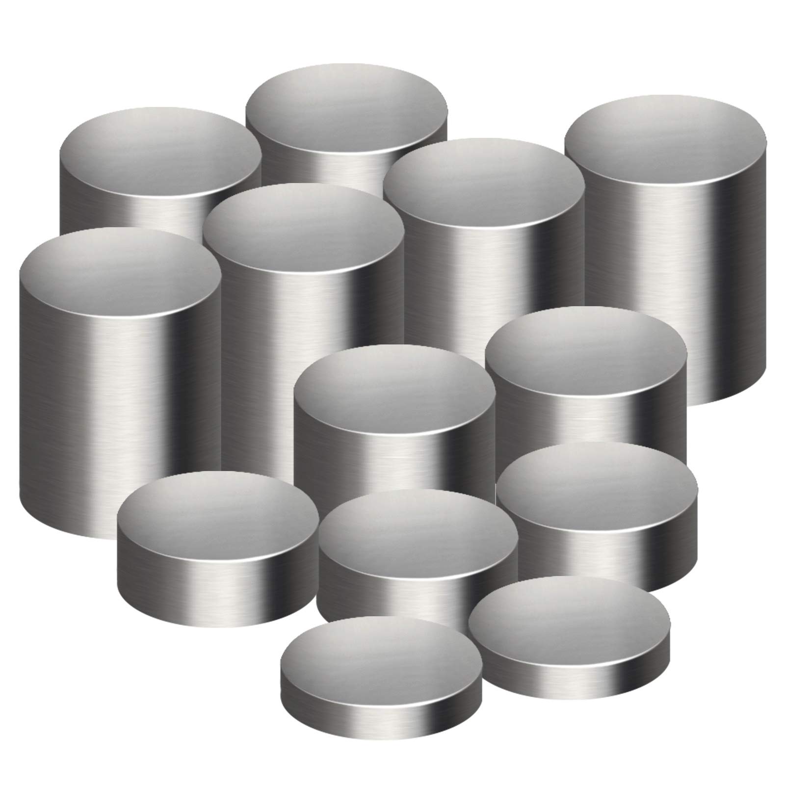 Coopay 4 oz. Tungsten Weights 3/8 Inch Incremental Cylinders Car Incremental Tungsten Weights Compatible with Pinewood Car Derby Weights to Optimize Your Car for Speed, 4 Sizes