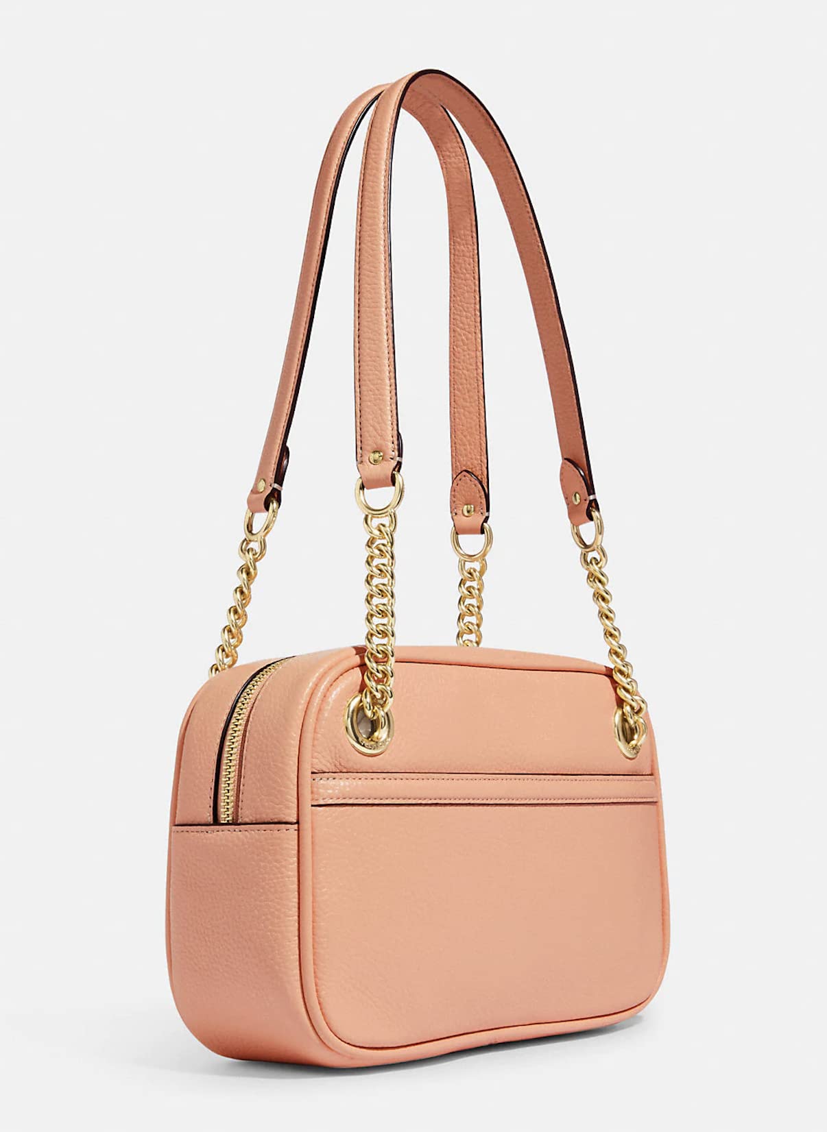 Coach Cammie Chain Shoulder Bag With Floral Whipstitch