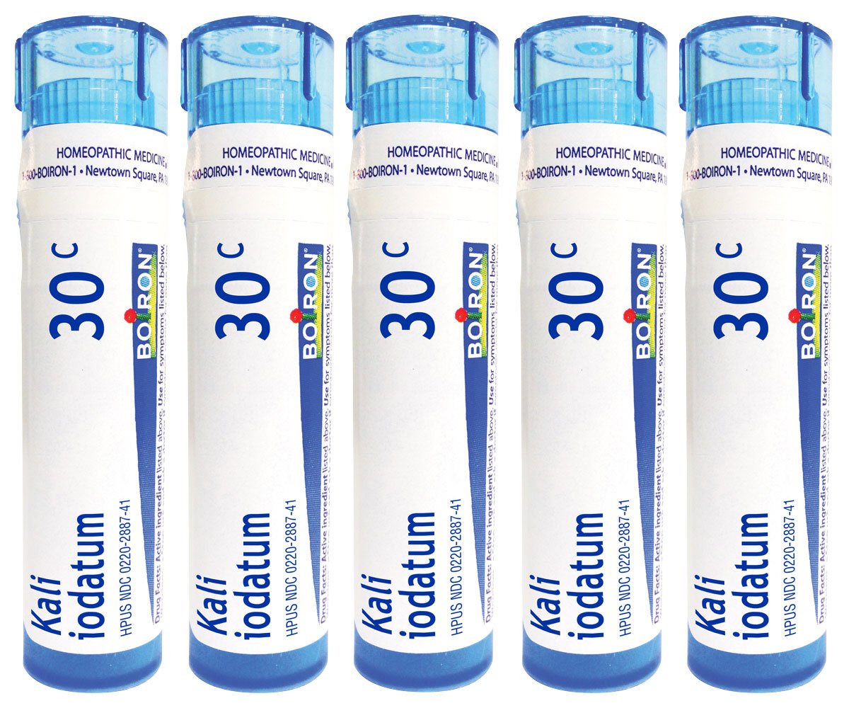 Boiron Kali Iodatum 30C (Pack of 5), Homeopathic Medicine for Colds