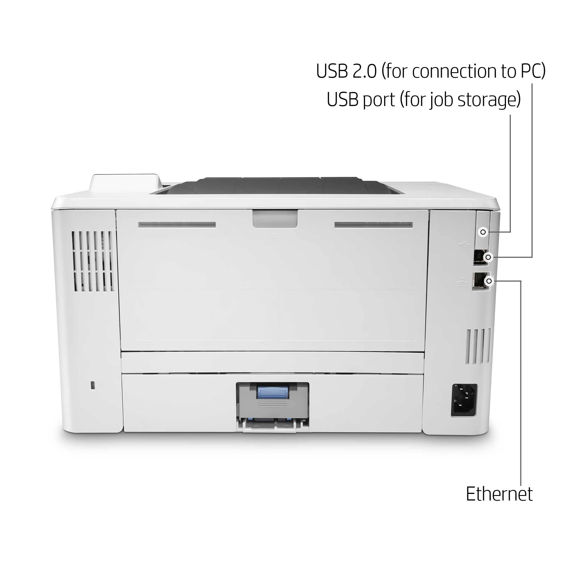 Broage NewHP Jet-Laser Pro M404dn Single-Function Wired Monochrome Laser Printer, Green - Print only - Ethernet only, 40 ppm, 1200 x 1200 dpi, 256MB RAM, Auto Duplex Printing, 8.5 x 14, 2-line LCD