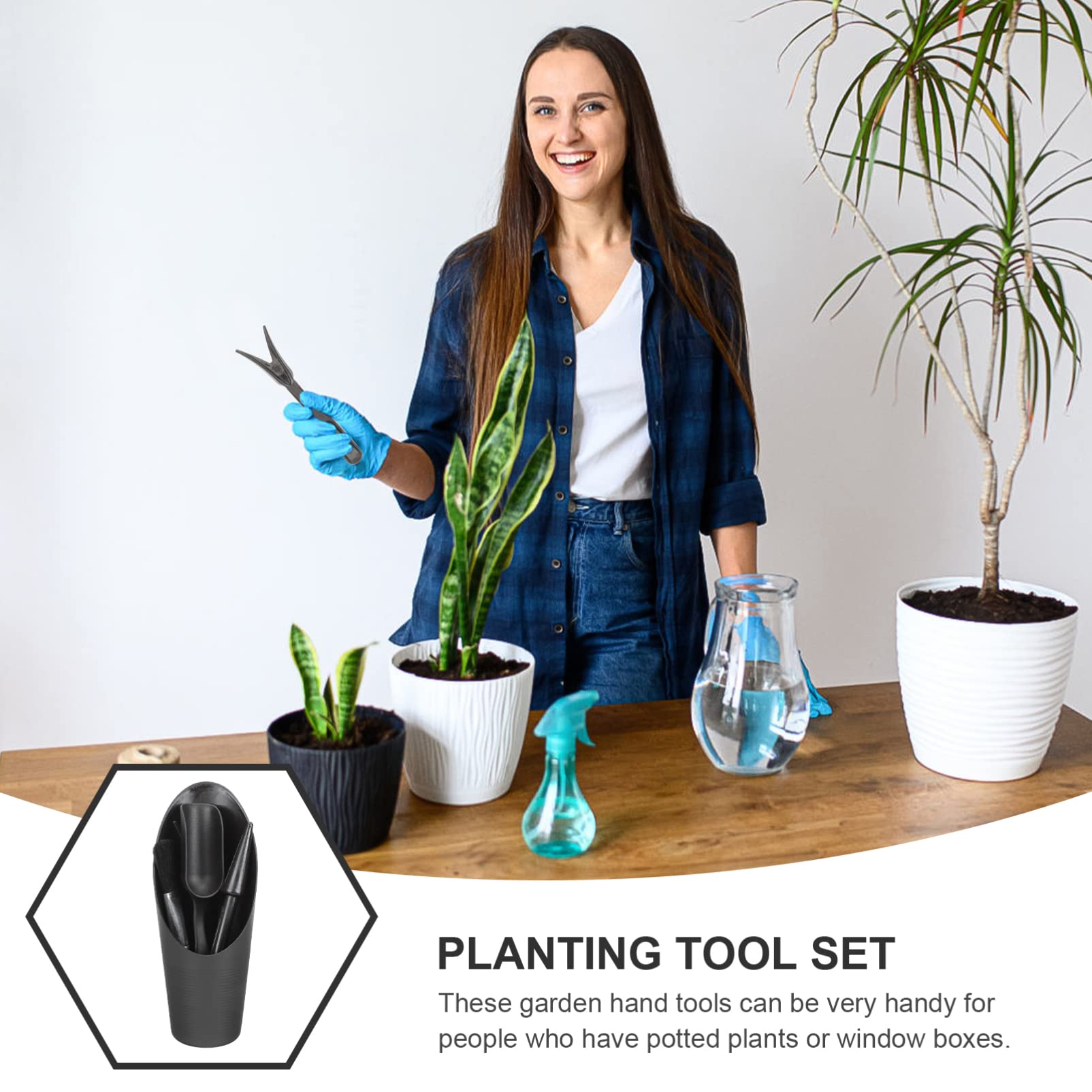 COHEALI Gardening Hand Tool Bonsai Tools Tool Sets Garden Flower Planting Tools Garden Set Hand Trowel Succulent Tools Gardening Bulb Planter Bulb Planter Tool Plant Accessories