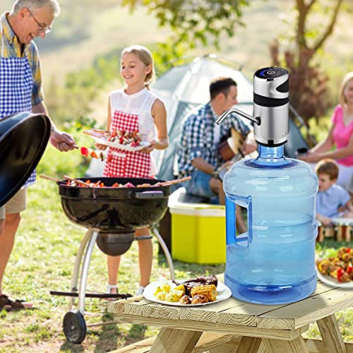 DOTSOG Water Dispenser for 5 Gallon Bottle Water Pump USB Charging Portable Electric Drinking Water Bottle Pump Dispenser for Home Kitchen Office