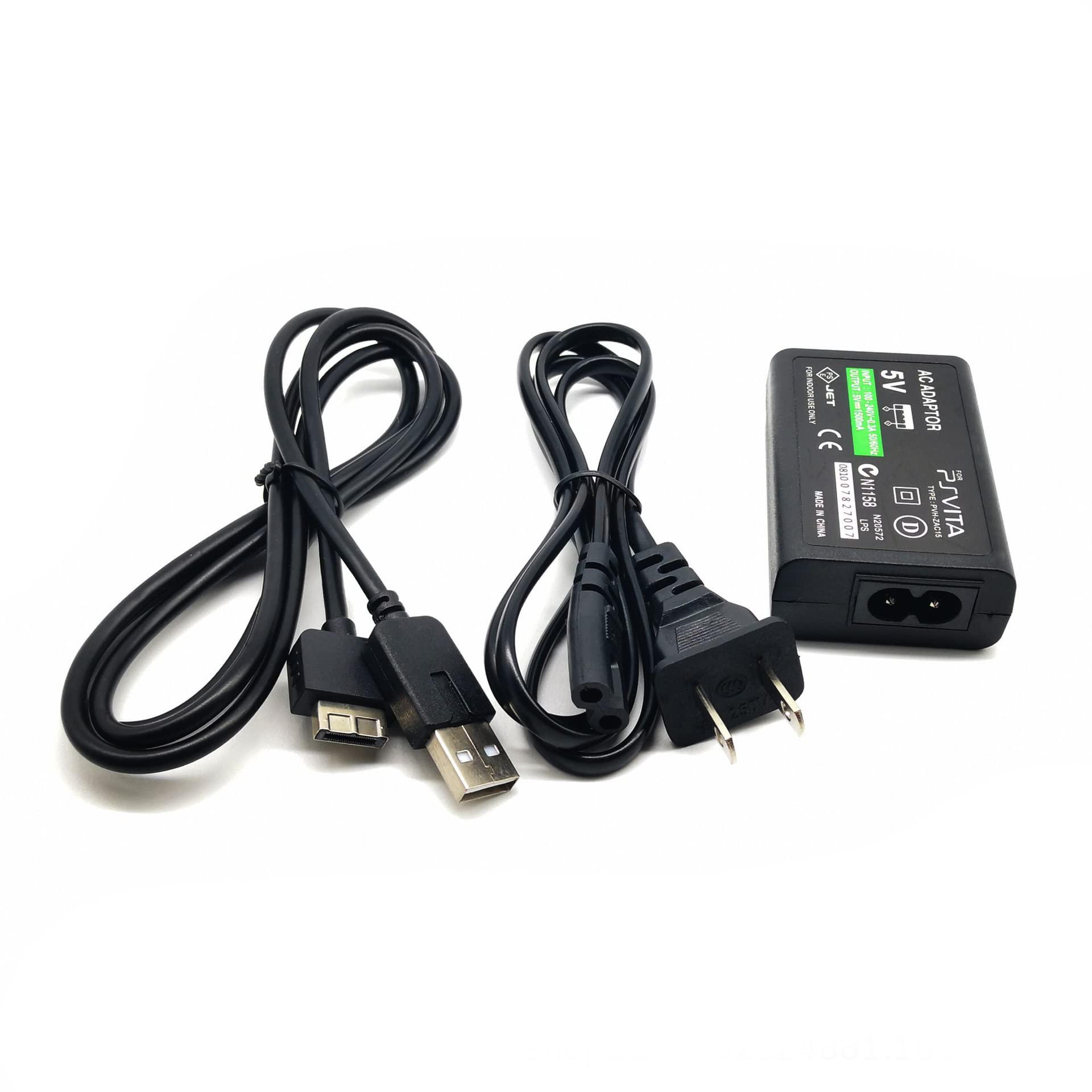 Cotchear AC Power Charger for PS Vita1000, AC Adapter with USB Charging Cable Cord for PS Vita1000 with Plug