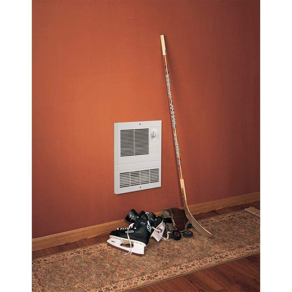 Broan-NuTone 9810WH High Capacity Wall Heater, White Grille, 1000-Watts, 120/240V