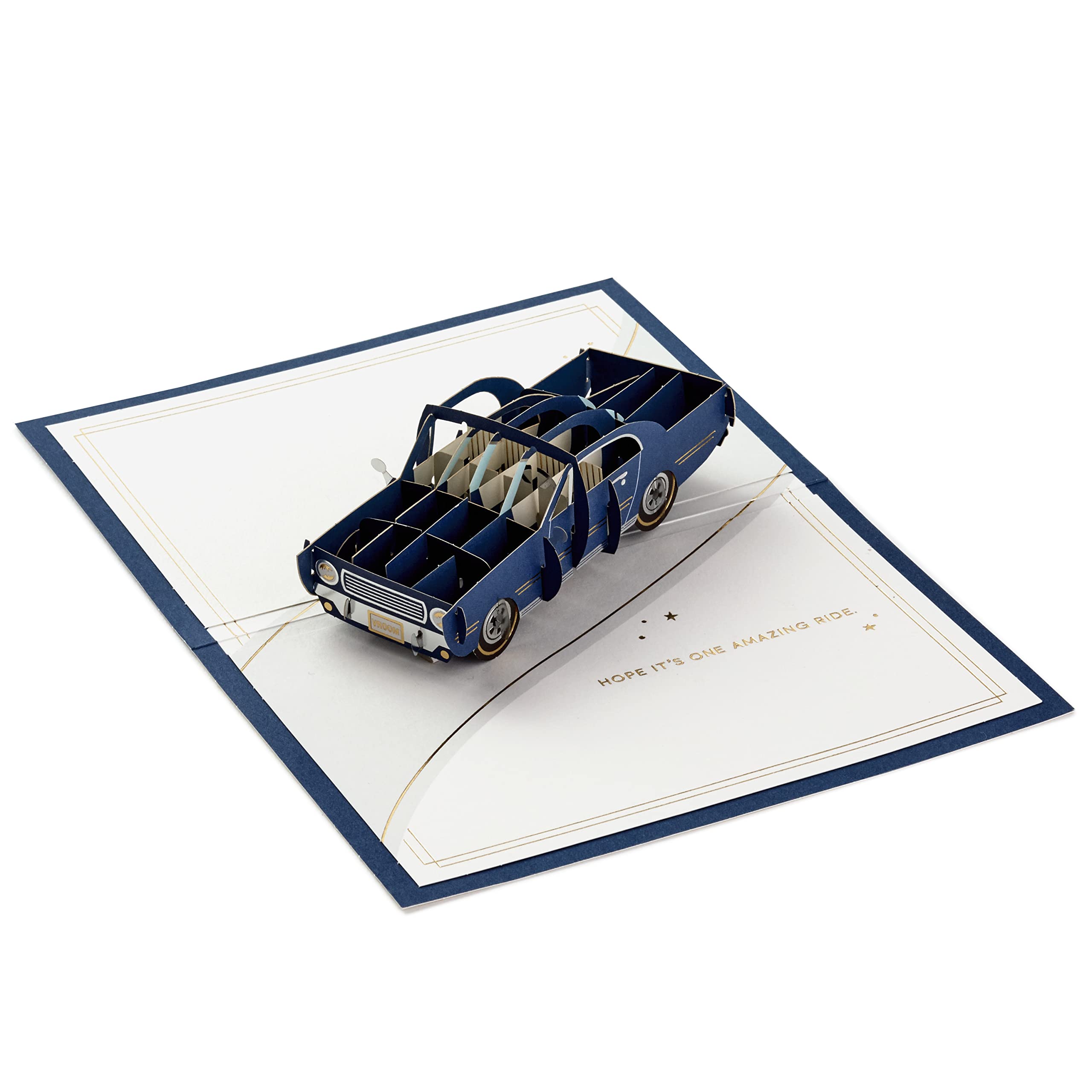 Hallmark Signature Paper Wonder Pop Up Birthday Card (Classic Car, Amazing Ride)