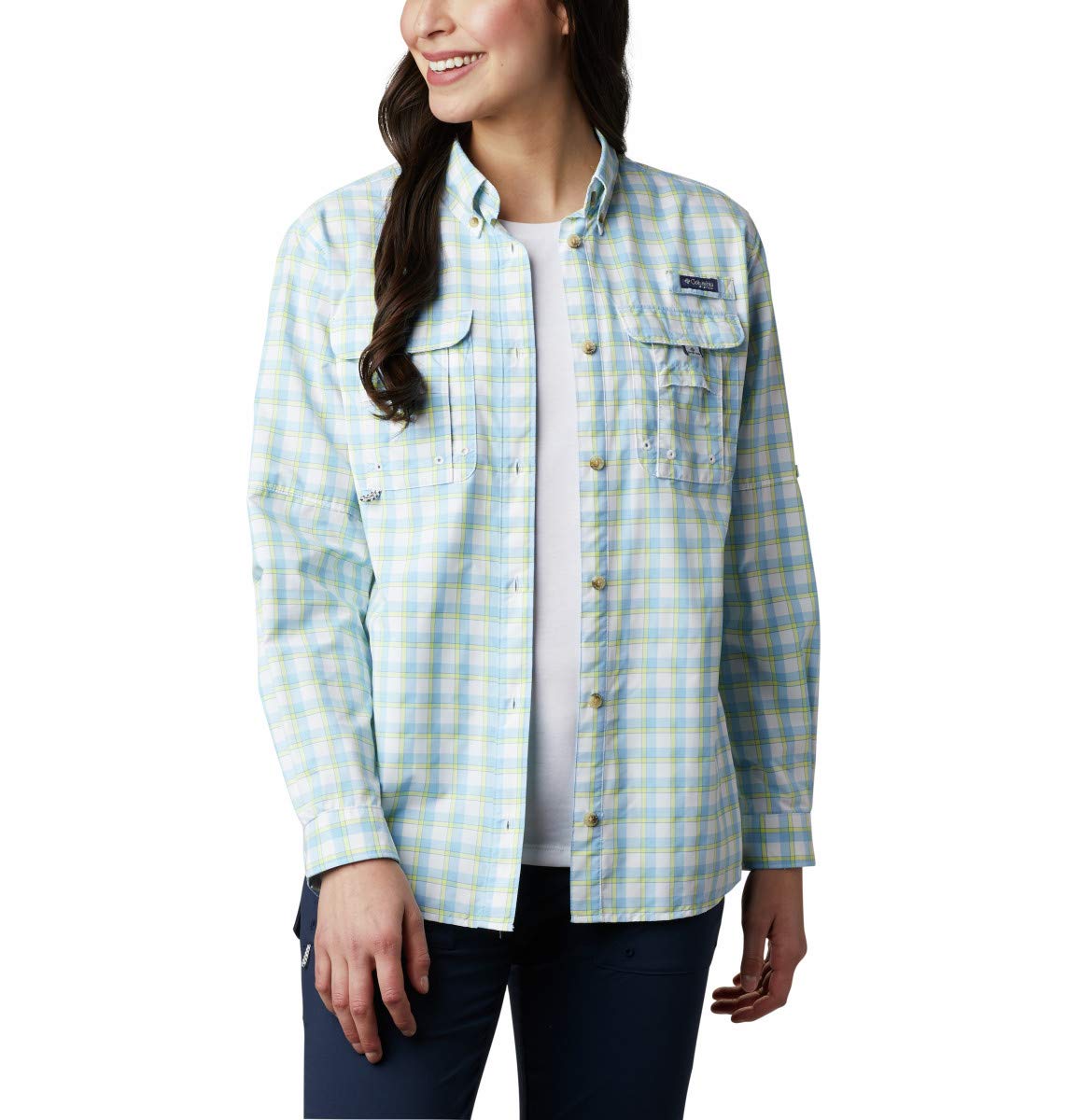 Columbia Women's Super Bahama Long Sleeve Shirt, Quick Dry
