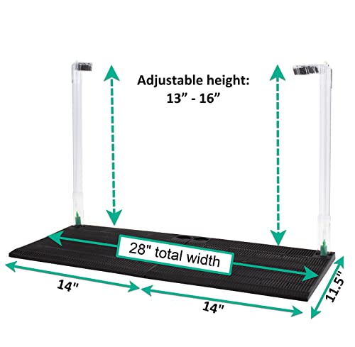 Penn-Plax Clear-Free Premium Under Gravel Aquarium Filter (UGF) โ Freshwater and Saltwater Safe โ Suitable for 20 โ 29 Gallon Tanks
