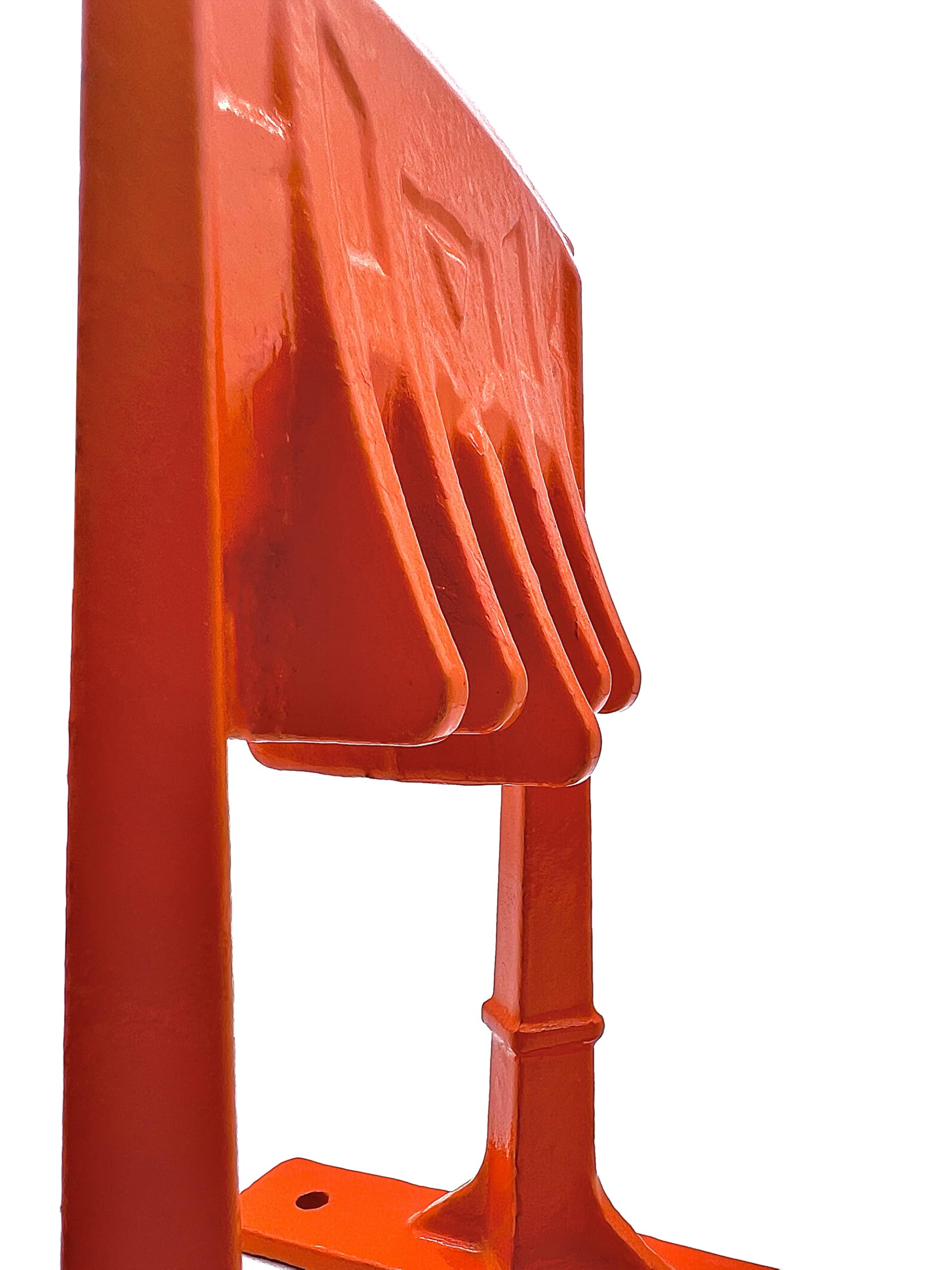 Hi Flame Cast Steel Firewood Kindling Splitter for Wood Stove Fireplace and Fire Pits Splitting Wedge Manual Log Splitter Wedge (Orange)