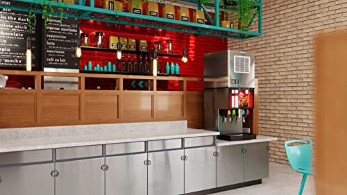 Scotsman Ice Prodigy EliteĀ® Commercial Ice Machine Cube Style Ice Maker MC0722SA-32 (Slim 22" Width, Half Dice, 758 lb/24 Hours, HD22B-1 120 lb. iceValet)