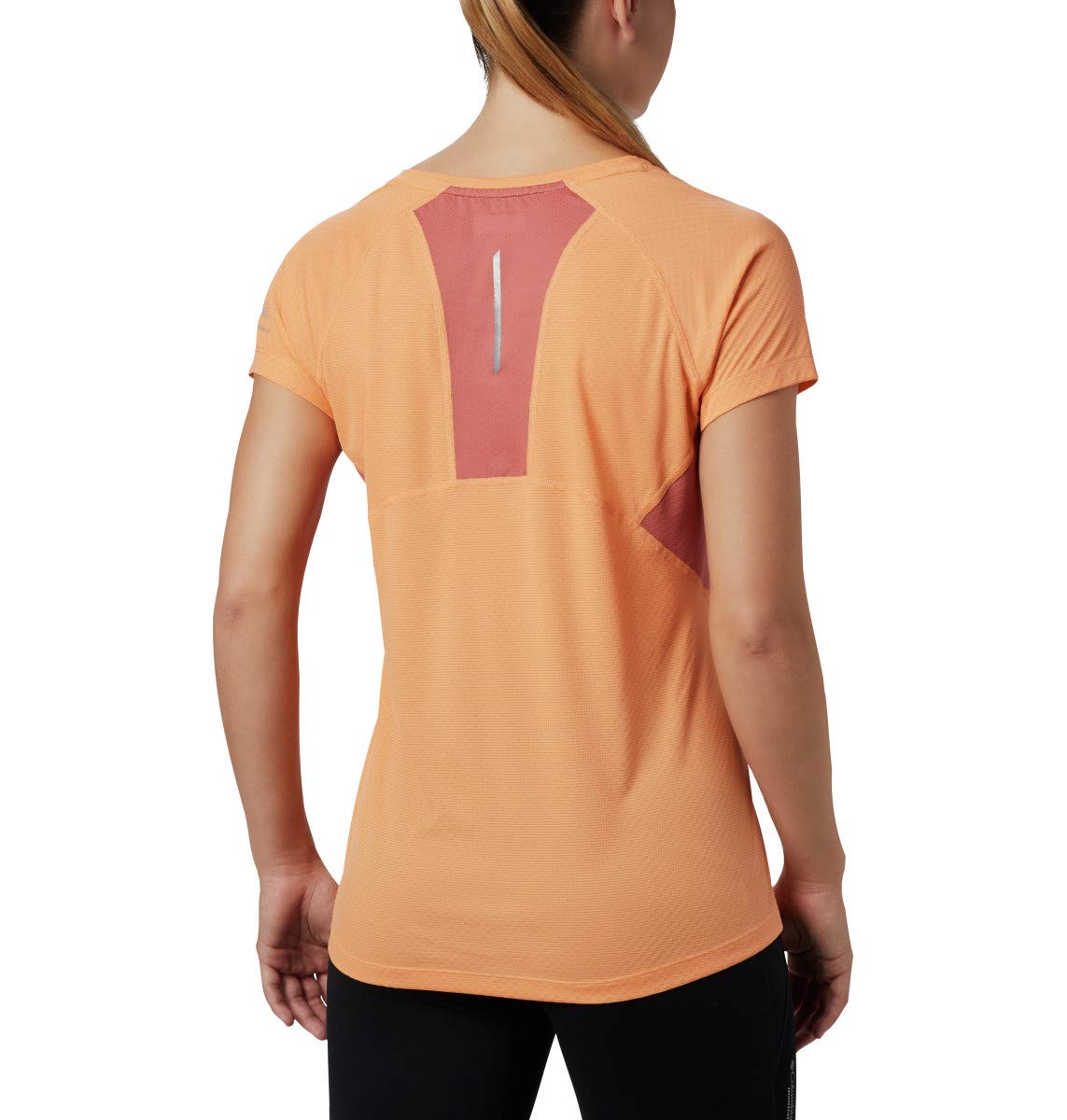 Columbia Women's Titan Ultra II Short Sleeve, Bright Nectar/Dark Coral, Medium