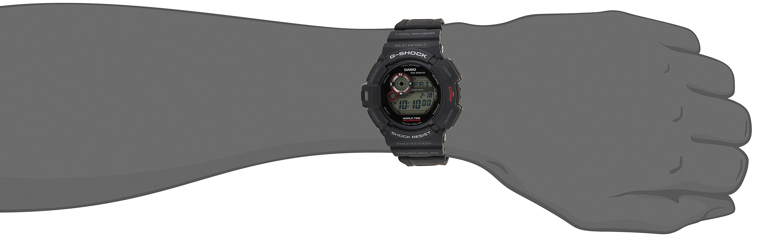 Casio G Shock Mudman Digital Dial Men's Watch - G9300-1 [Watch] Casio