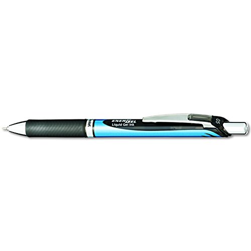 Pentel EnerGel RTX Roller Ball Retractable Gel Pen, Black Ink, Fine (BLN75-A)
