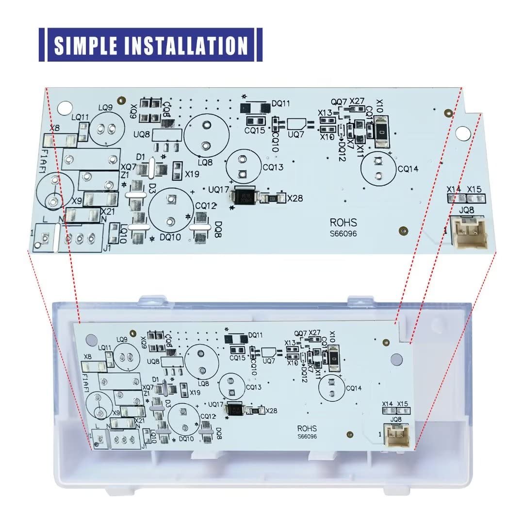 W10515057 W10398007 WPW10515057 AP6022533 PS11755866 LED Light Board Replacement for Kenmore 10641152210 Refrigerator