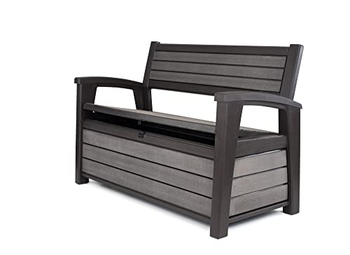 Keter Hudson Bench Outdoor Chest Bench - 227 Litre