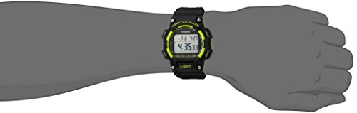 Casio Men's 'Super Illuminator' Quartz Resin Casual Watch, Color:Black (Model: W-736H-3AVCF)