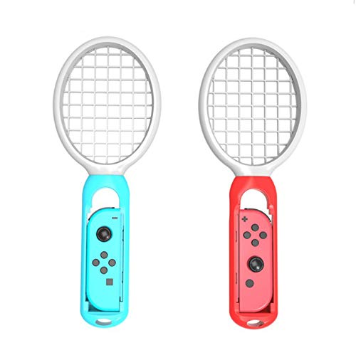 Tennis Racket for Nintendo Switch Joy-con，Grips for Switch Joy-con, Fit Somatosensory Games like Mario Tennis Aces - Two Pack