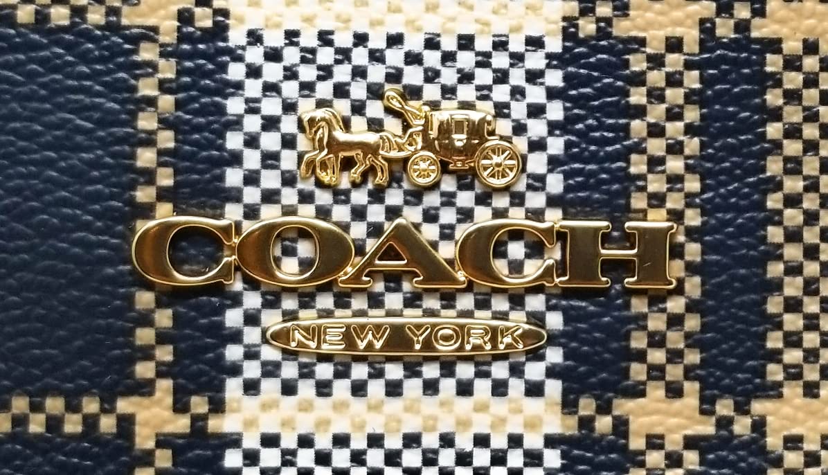 COACH Womens Rowan File Bag (Garden Plaid - Midnight Multi)