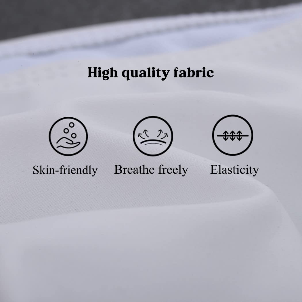 Bounzhi Women Two Piece Swimsuits High Waisted Bikini Sets Vintage Bathing Suit Beach Monokini Swimwear (as1, alpha, x_l, regular, regular, White)