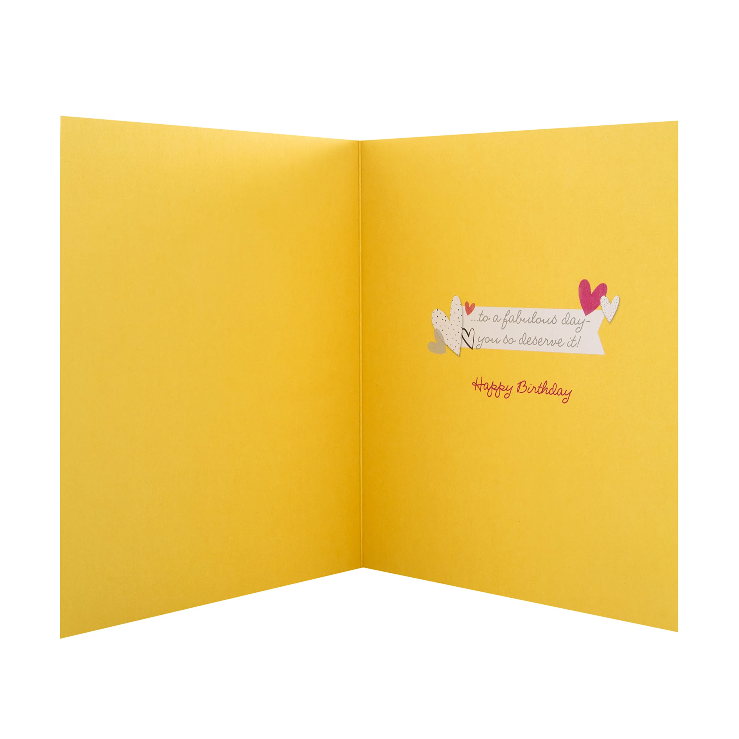 Hallmark Birthday Card For Granddaughter - Glittery Birthday Cake Design
