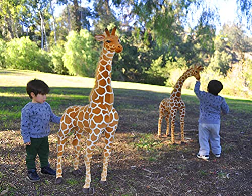 Linzy Toys Jared The Giraffe, 50'' (127 cm) Standing High, Real Life Stuffed Animals Plush Giraffe, Peluche Jirafa