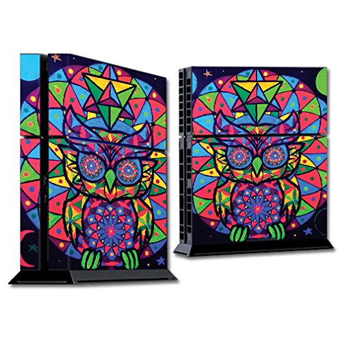 MightySkins Skin Compatible with Sony PS4 Console - Goodnight Owl | Protective, Durable, and Unique Vinyl Decal wrap Cover | Easy to Apply, Remove, and Change Styles | Made in The USA