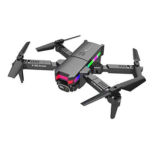 Mini Drone with Dual 4k Hd FPV Camera Remote Control Toys Gifts for Boys Girls with Altitude Hold Headless Mode 1-Key Start Speed Adjustment with 3-Battery (Black)