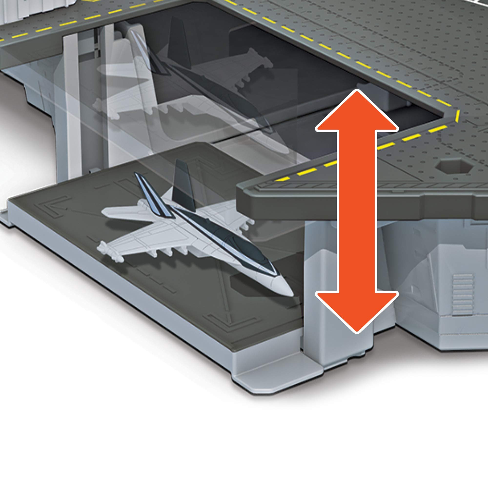 Matchbox Top Gun: Aircraft Carrier Play Set Gift Idea for Ages 4 to 8 Years with Top Gun Boeing F/A 18 die-cast Jet