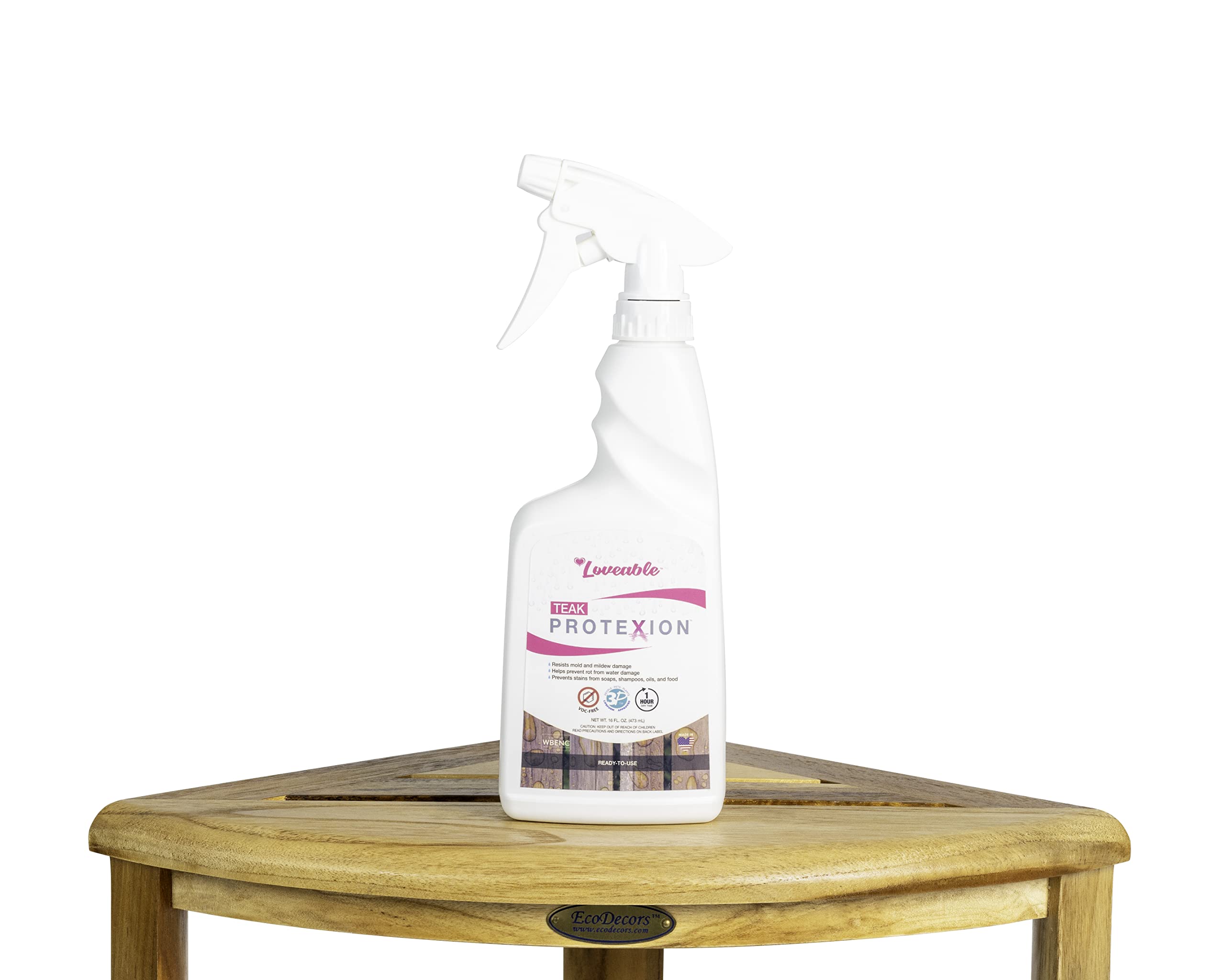 Loveable Protection 16oz Teak Sealer for Outdoor Furniture