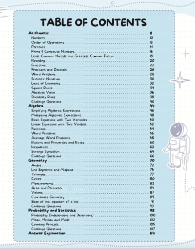 Math Practice Workbook Grades 6-8: 1000+ Questions You Need to Kill in Middle School by Brain Hunter Prep (Arithmetic, Algebra, Geometry, Measurement, ... more in Kill It Series by Brain Hunter Prep)