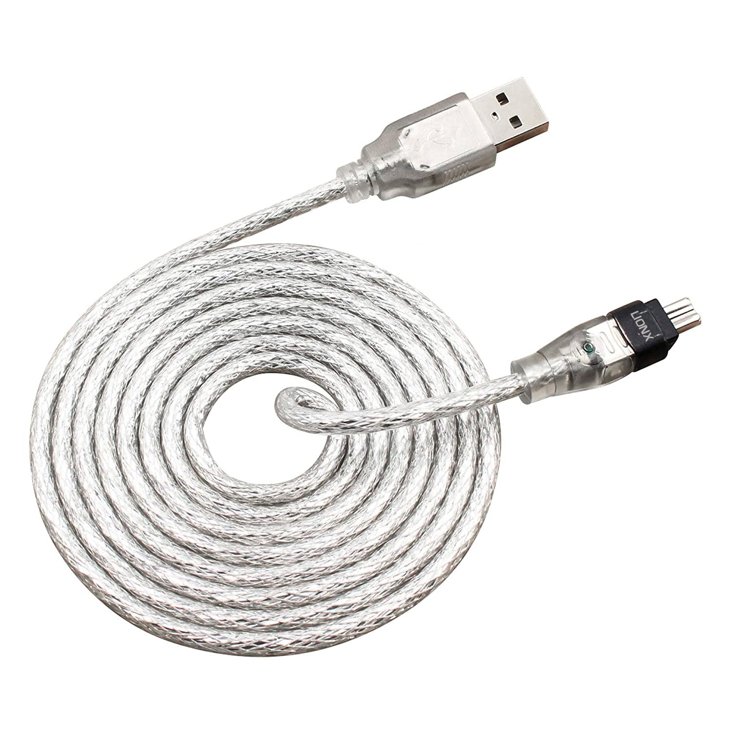 LIONX New Data DV Cable USB to IEEE 1394 4 Pin Firewire Adapter High PC