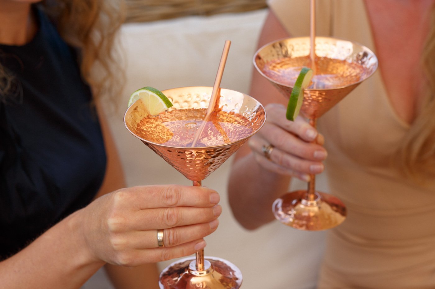 Copper straws โ mini 5,5" (14 cm) size โ set of 6 solid 100% copper drinking straws โ you do not need a copper mug to feel the taste of your Moscow mule, Martini or lemonade