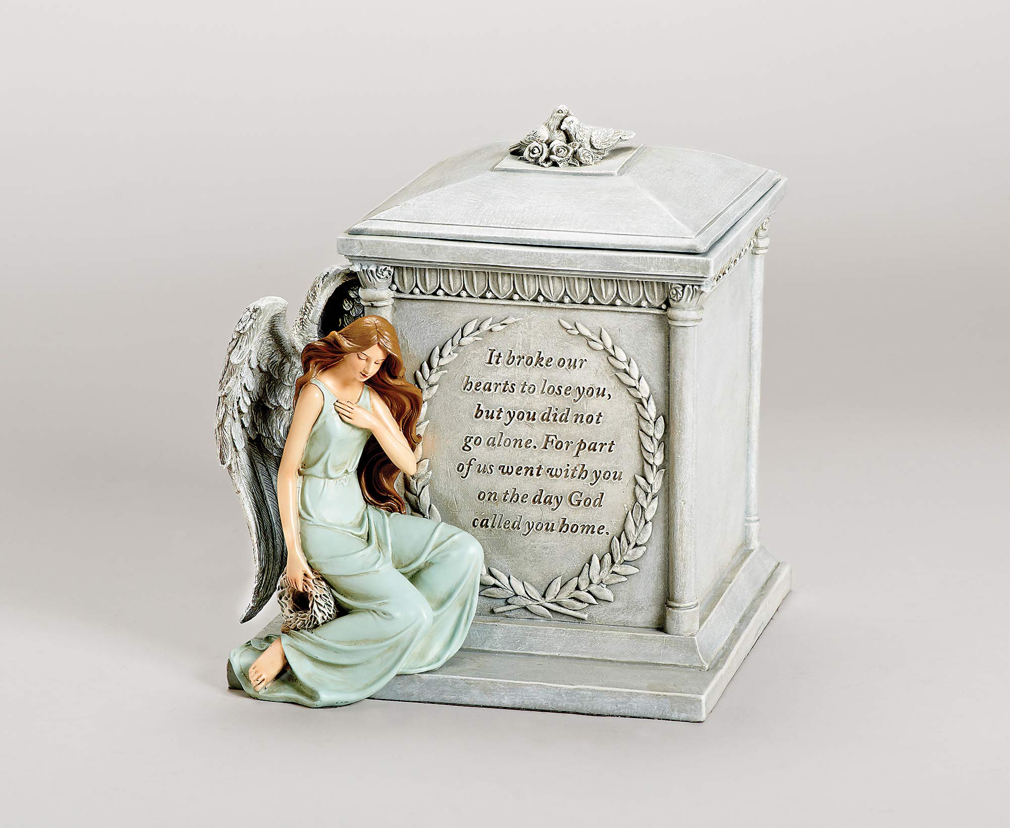 Roman - Giftware Collection, 8.27" H God Called You Home Memorial Keepsake Box, Resin and Stone, Durable, Long Lasting, Highly Detailed