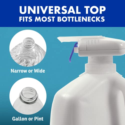 The Magic Tap Automatic Drink Dispenser - Hands-Free Beverage Dispenser for Fridge - Perfect for Milk, Juice - Gifts for Women & Men - 1 Pack, White