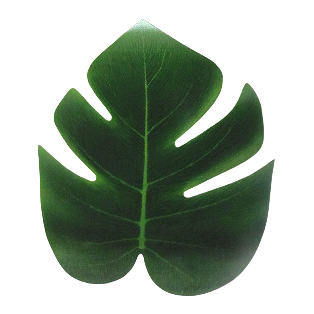 millet16zjh 12Pcs Artificial Leaf Tropical Palm Leaves Home Garden Decor S