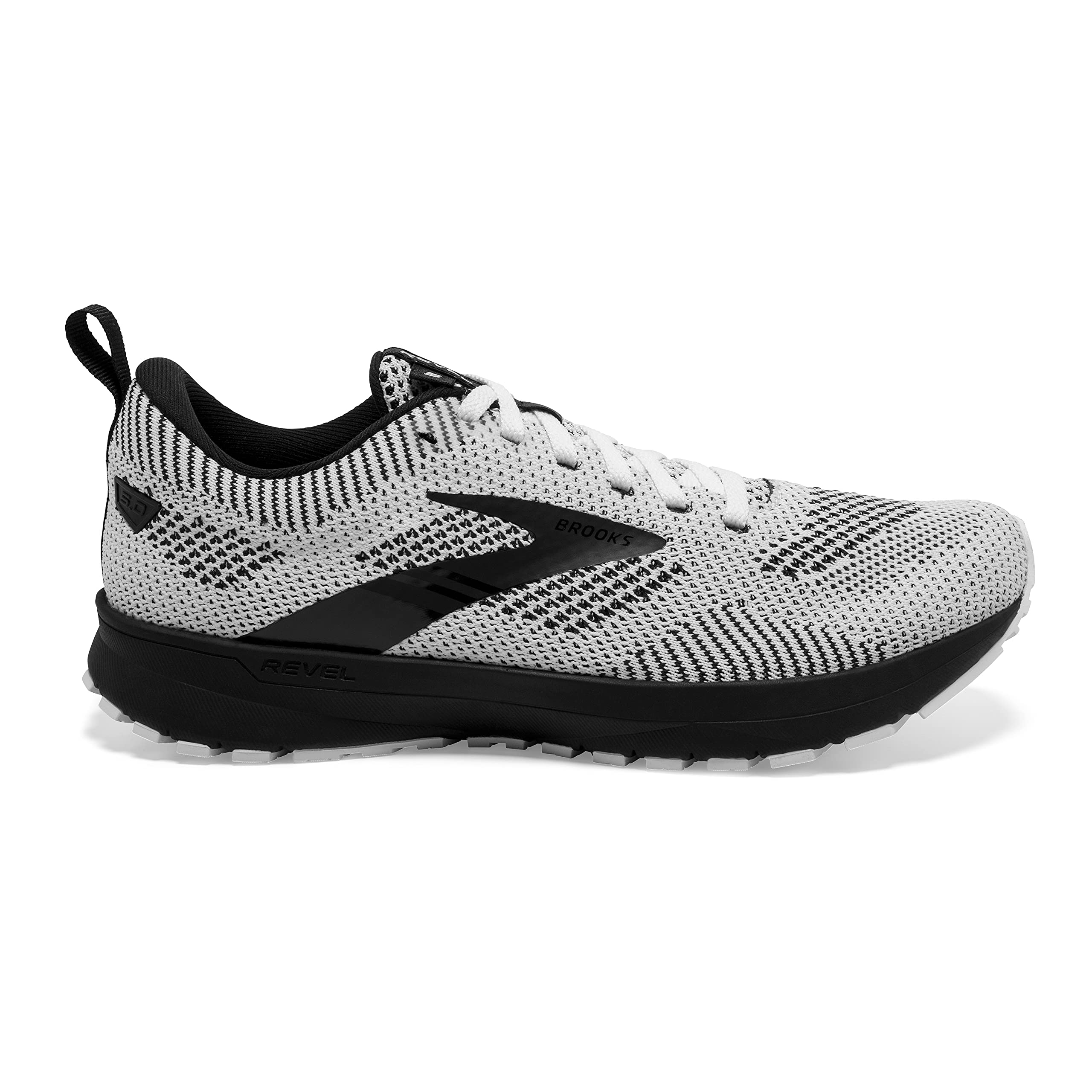 Brooks Women's Revel 5 Neutral Running Shoe - White/Black - 9.5